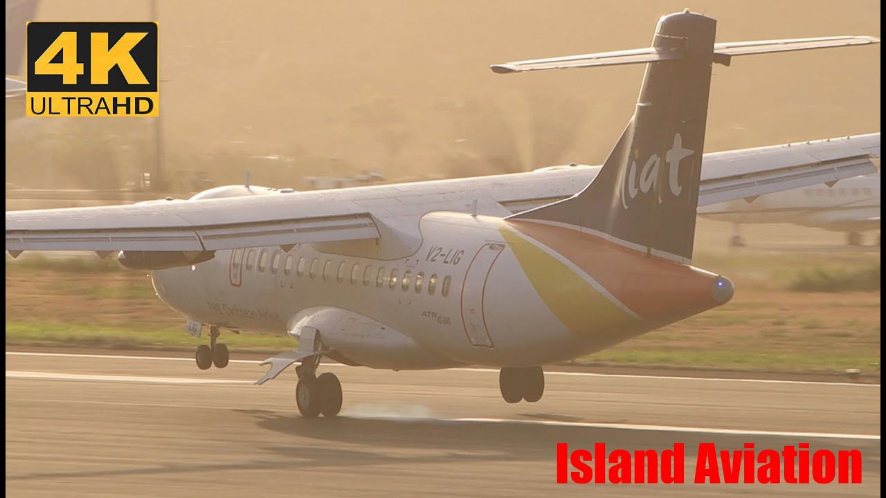 (4K) Early Morning ATR-42 Action !!! Liat Arriving and departing St ...