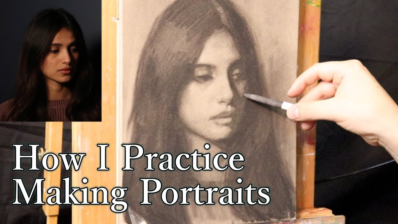 Portrait Drawing Tutorial | The Subtractive Method - YouTube