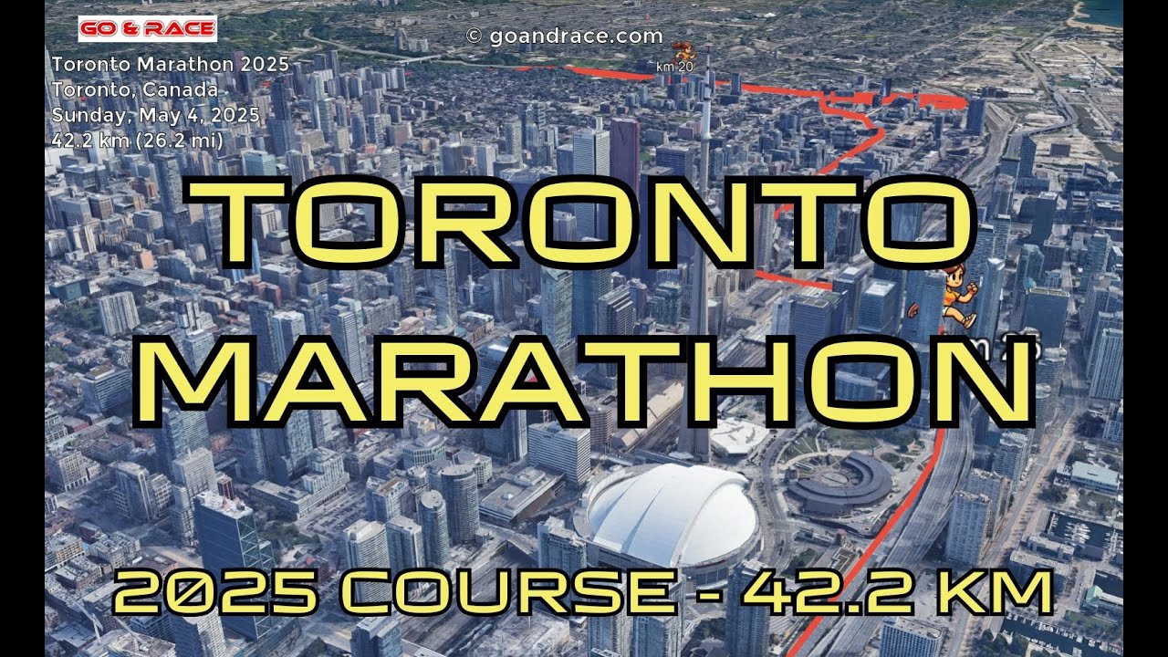 Toronto Marathon 2025: fly over the marathon course! Video of the race ...