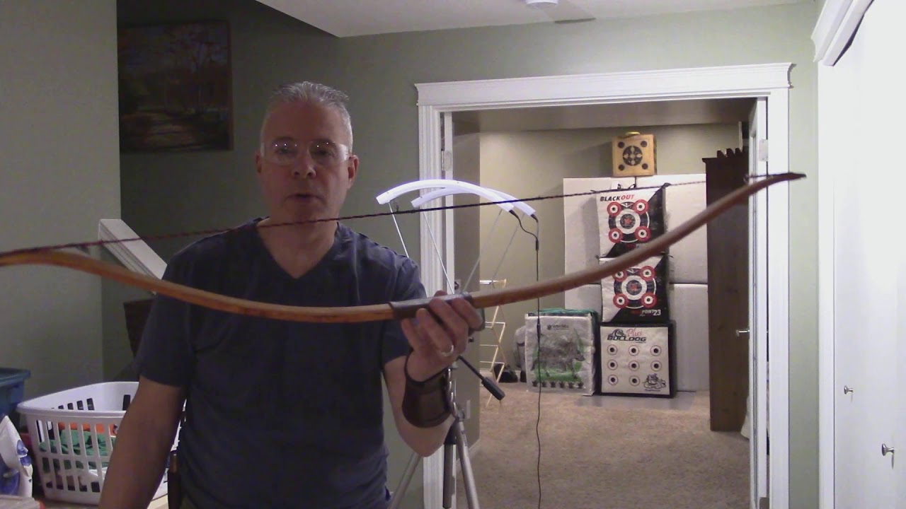Osage Orange Bow Sinew Backed with Leather Covering - YouTube