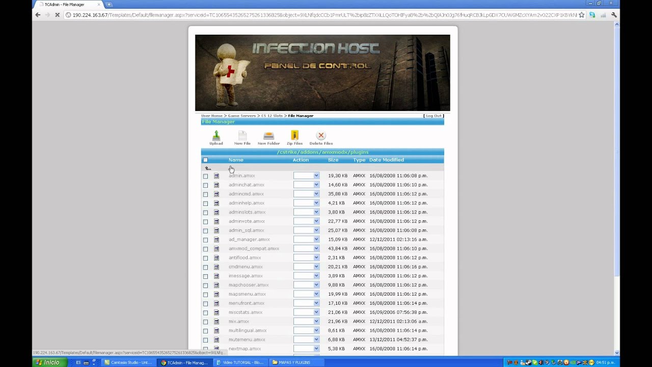 Video Tutorial Infection-host de como usar TcAdmin 2/2 - YouTube