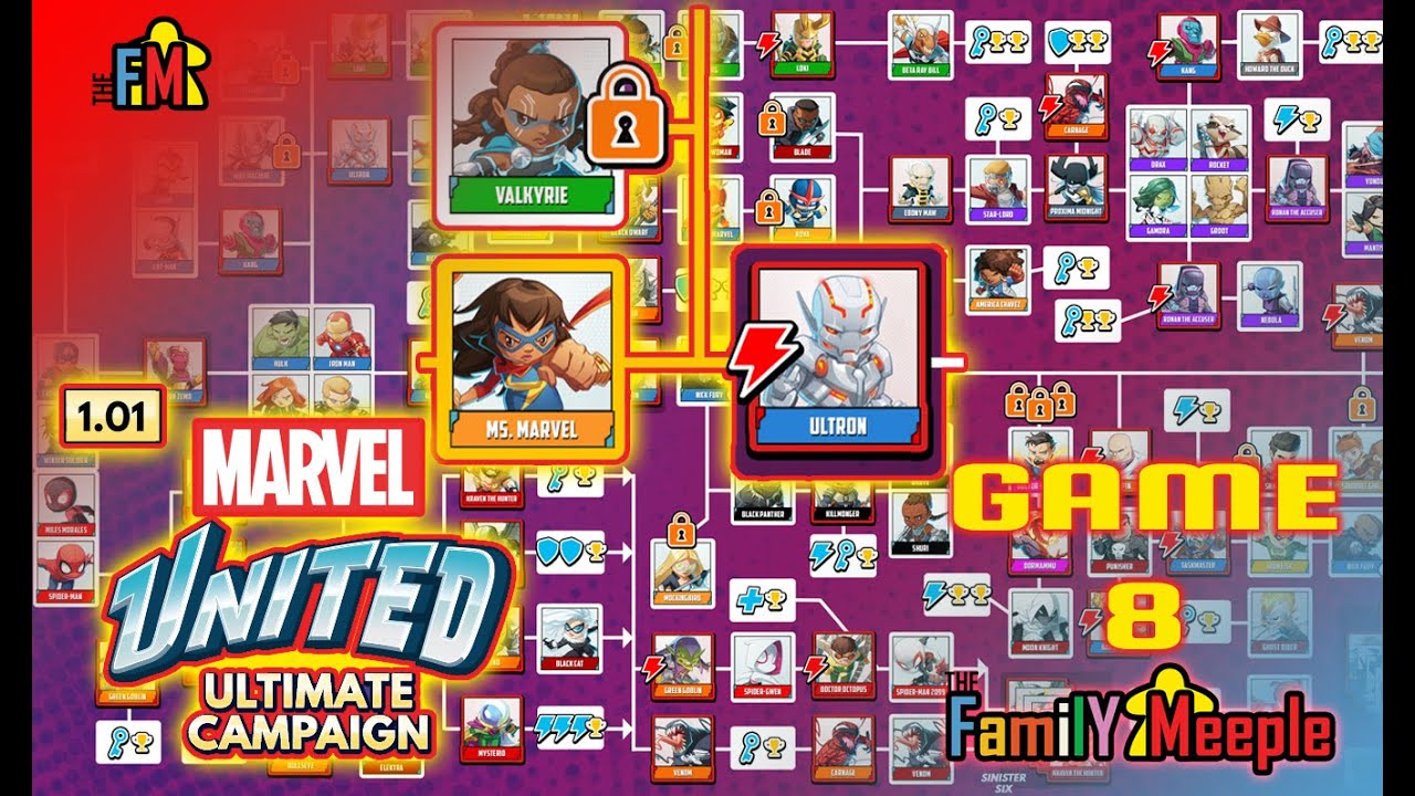CMON - Marvel United - S1 - Ultimate Campaign - Ep8 - Solo Gameplay ...