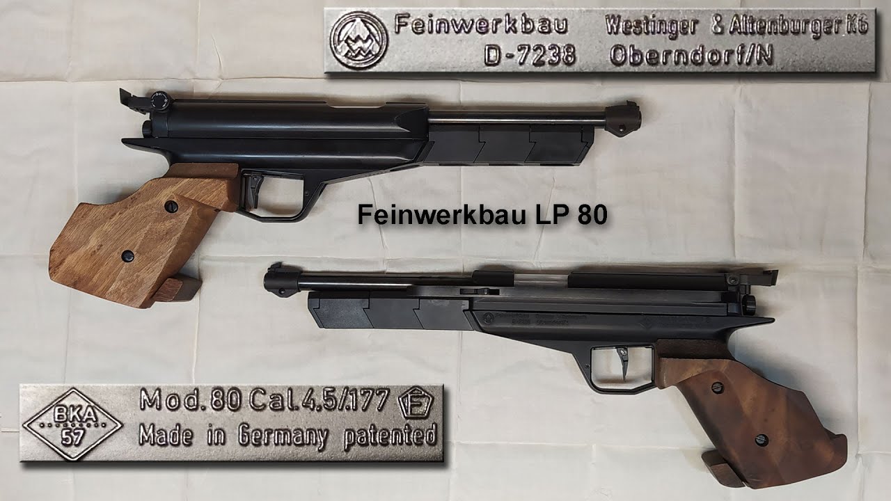Feinwerkbau LP 80 Luftpistole zerlegen, Anleitung - YouTube