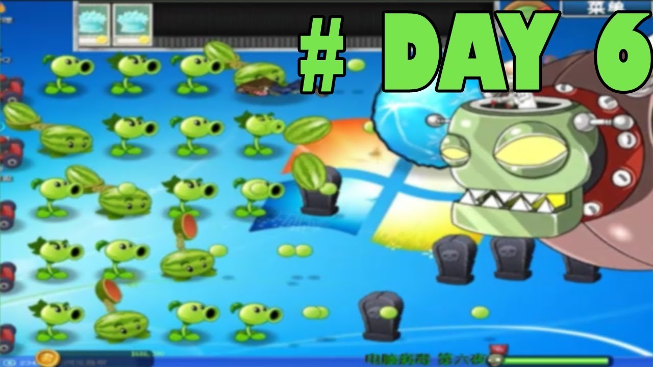 Plants vs Zombies PAK Computer Virus - DAY 6 Boss Fight - YouTube