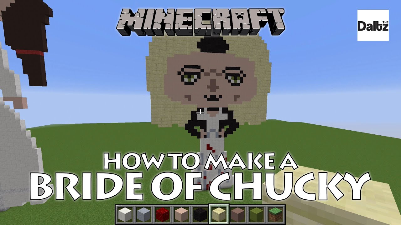 Minecraft Pixel Art - Bride Of Chucky - YouTube