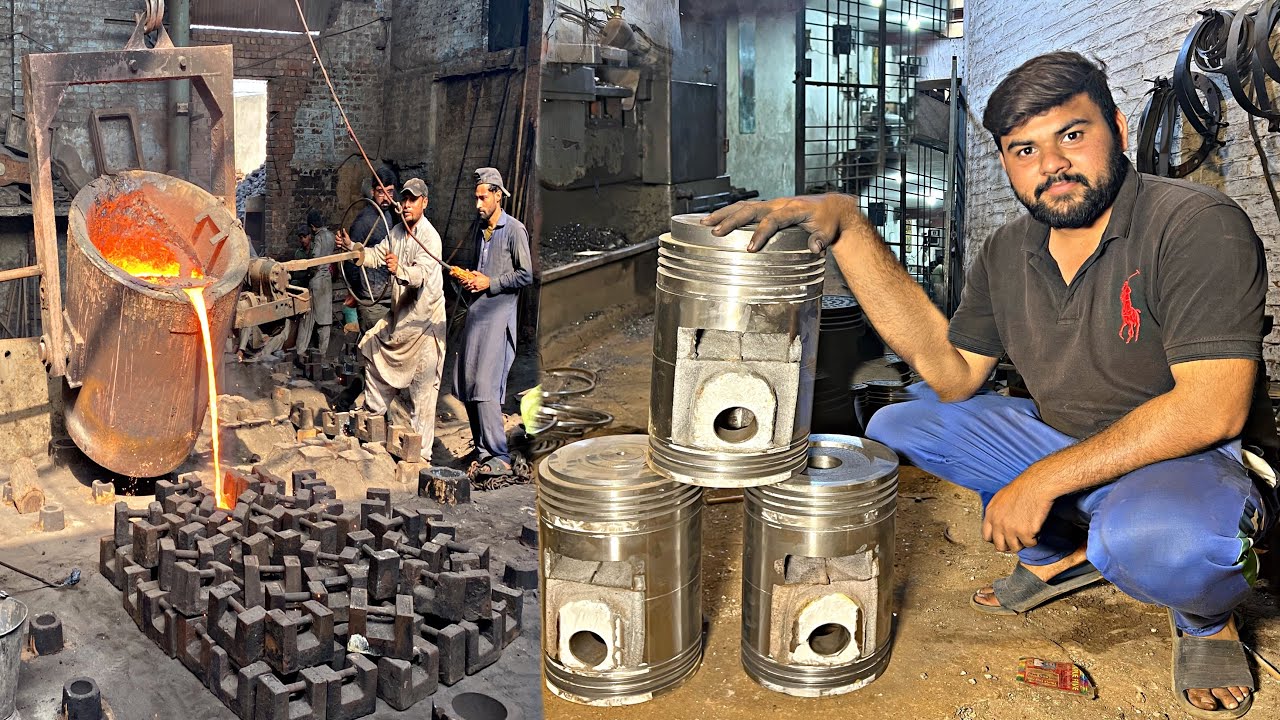 Amazing Technique of Making Large Engine Piston “ Production process of ...