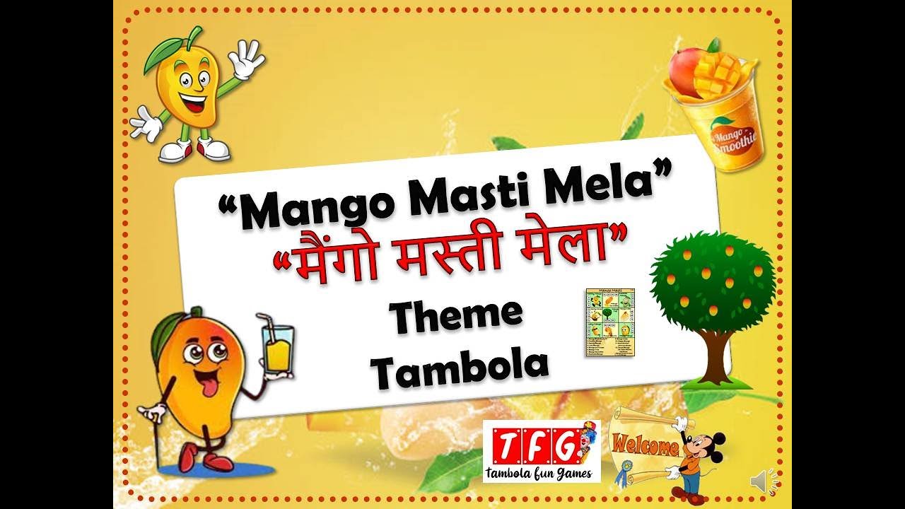 Mango Mela Tambola/Housie Ticket | Mango Masti Tambola Ticket | Mango ...