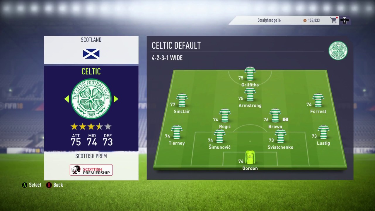 FIFA 18 CELTIC SQUAD REVIEW | ALL PLAYER RATINGS | SCOTT SINCLAIR 77 ...