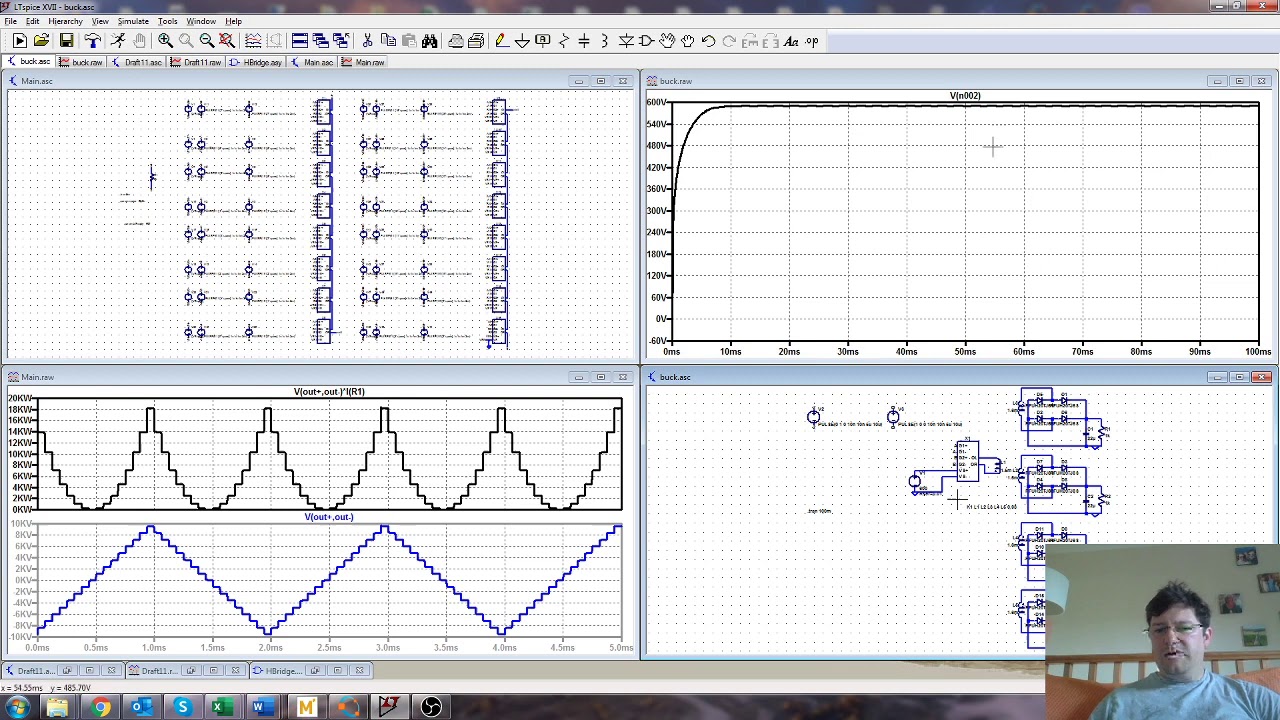 LTSpice Cascaded H Bridge Multilevel Inverter - YouTube