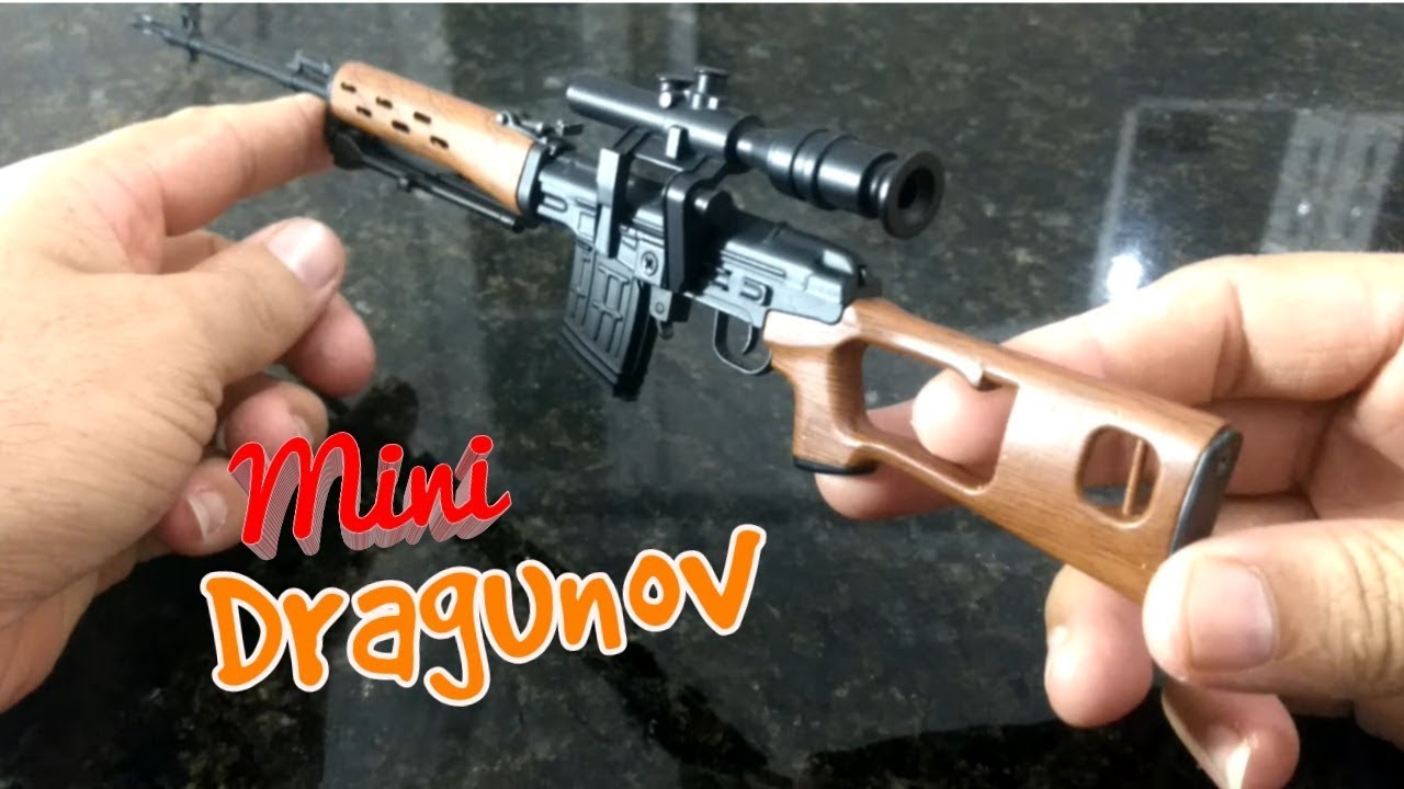 Mini Arma Dragunov Sniper - Miniature Gun - YouTube