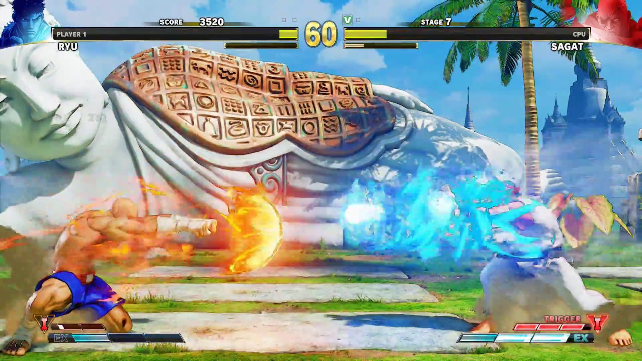 SFV: Arcade Edition - Sagat vs. Ryu: King's Court Stage - YouTube