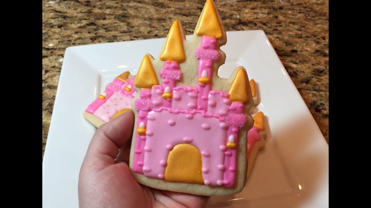 Part 2 Castle Cookies Princess Party(How To) - YouTube