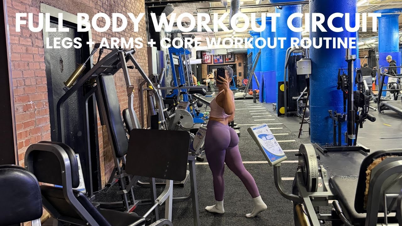 FULL BODY WORKOUT CIRCUIT: LEGS + ARMS + CORE WORKOUT ROUTINE! - YouTube