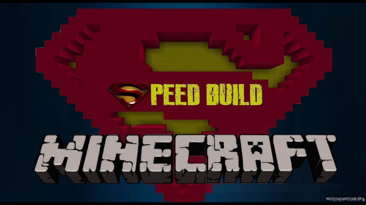 Minecraft: Speed Build - Superman Logo - YouTube