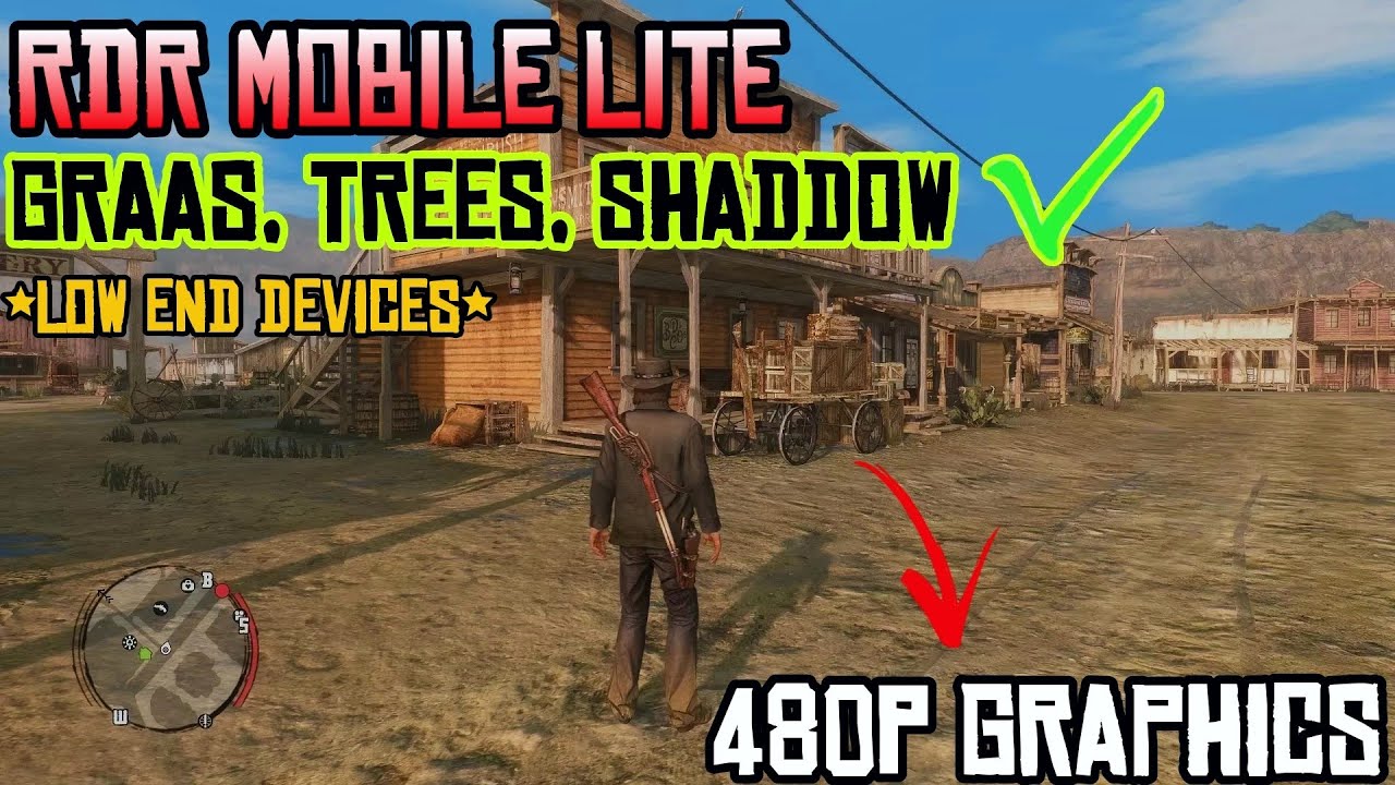 RDR Mobile Lite 480p Graphics Update | Trees, Grass & Shadows | Low-End ...