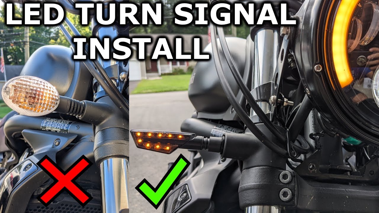 Best LED Turn Signals for Motorcycle Vulcan 650 Bike Master Tanto Front ...