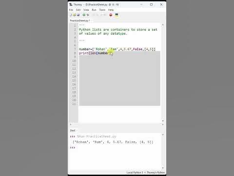 #47 - List Datatype in python [Part-2] | Python Tutorial | Praveen Kumar - YouTube