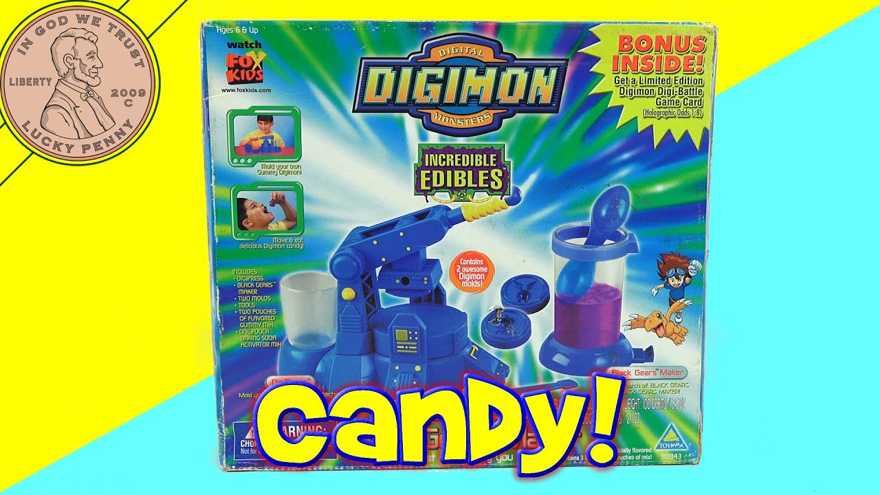 Digimon Digital Monsters DigiPress & Black Gears Candy Maker Set - YouTube