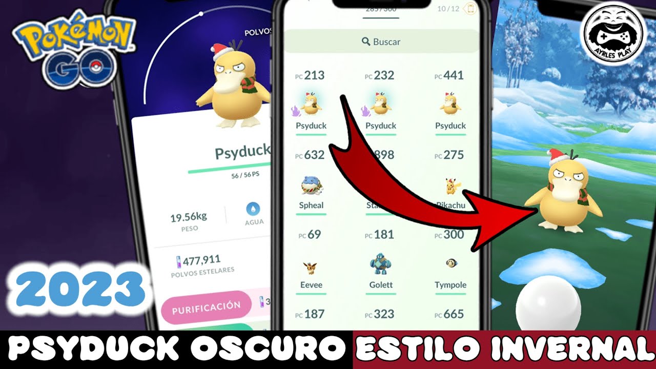 CONSIGUE A PSYDUCK OSCURO CON ESTILO INVERNAL SOLO EN DICIEMBRE 2023 EN ...