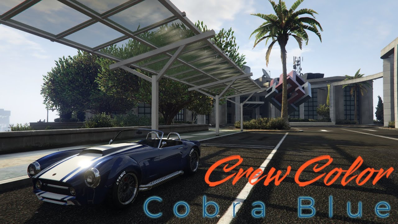 GTA5 Crew Color - Shelby Cobra Blue ( GTA Online ) - YouTube