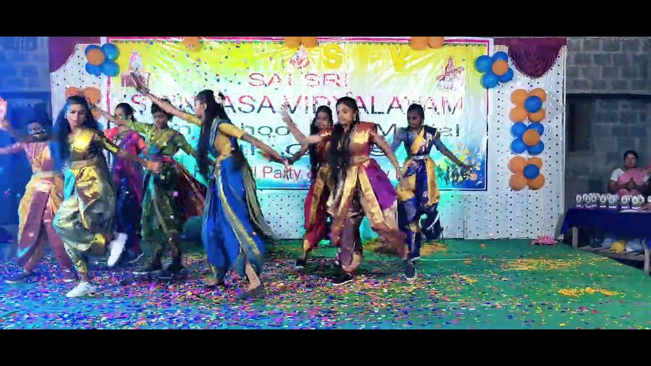 Folk song dance performance 2k24Farewell celebrations - YouTube