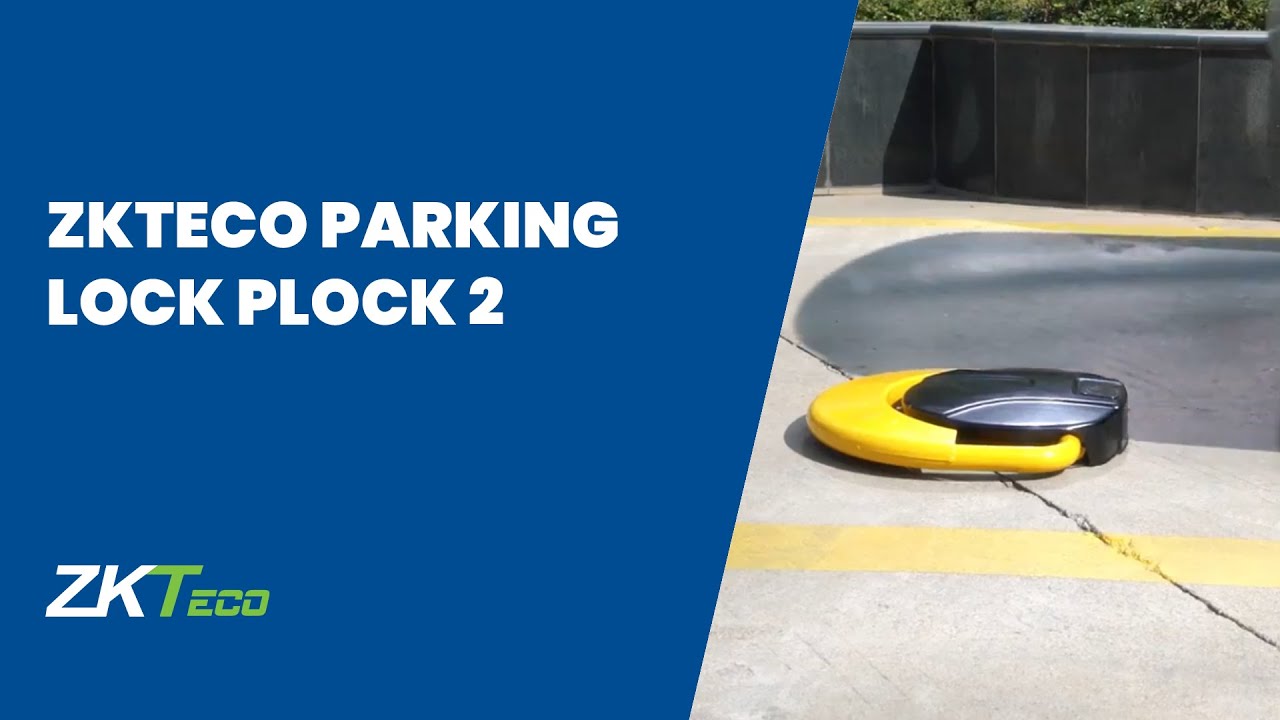 ZKTeco Product Introduction of the Parking Lock Plock 2 - YouTube
