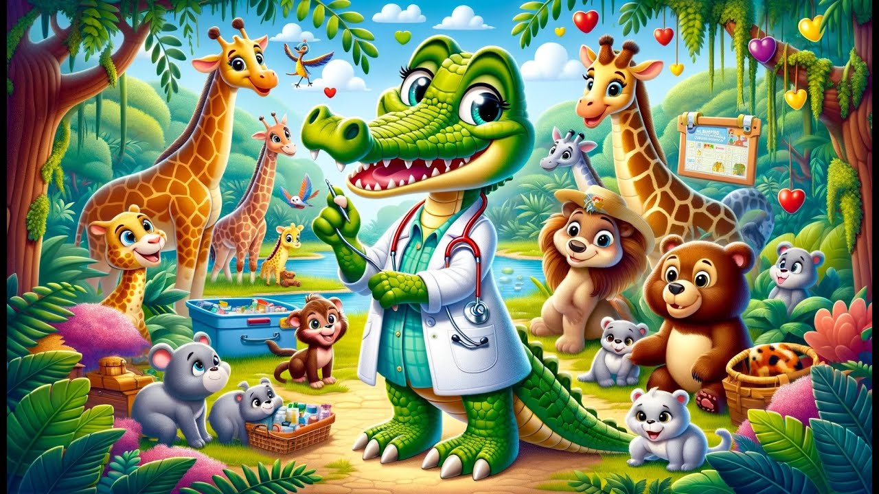 Crocodile: The Jungle Vet | stories for children | bedtime stories ...