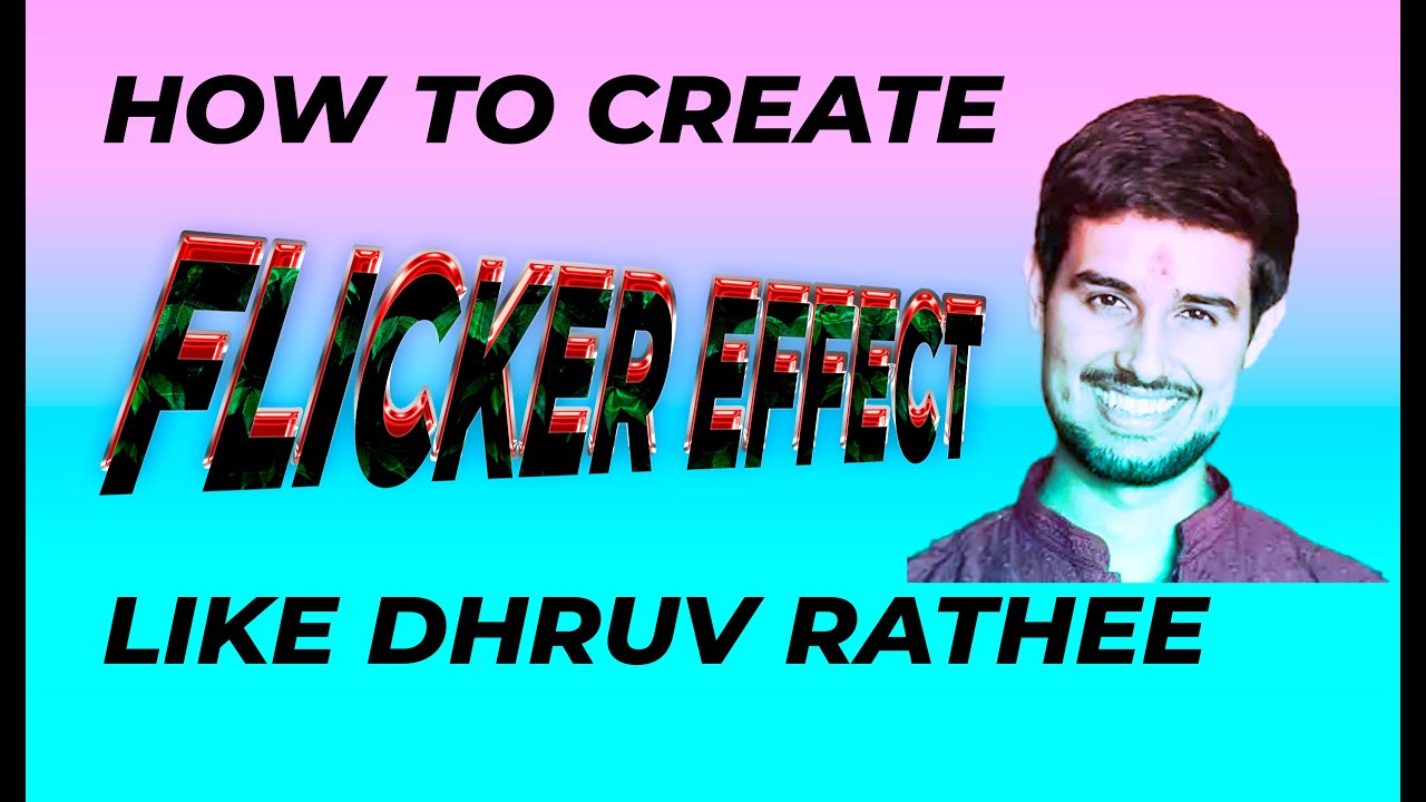 How To Create Text Flicker Effect With CAPCUT | Edit like Dhruv Rathee ...