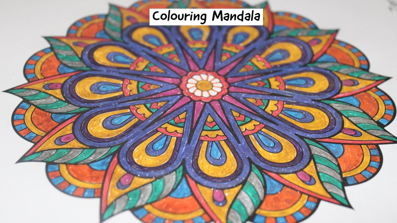 Colouring Mandala for peace of mind, concentration - reduce stress ...