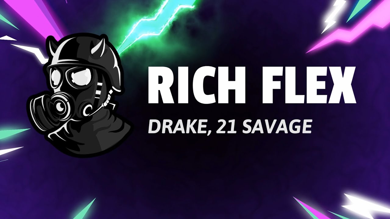 Drake 21 Savage RICH FLEX Re-mix Clean Lyrics over Bass Only - No ...