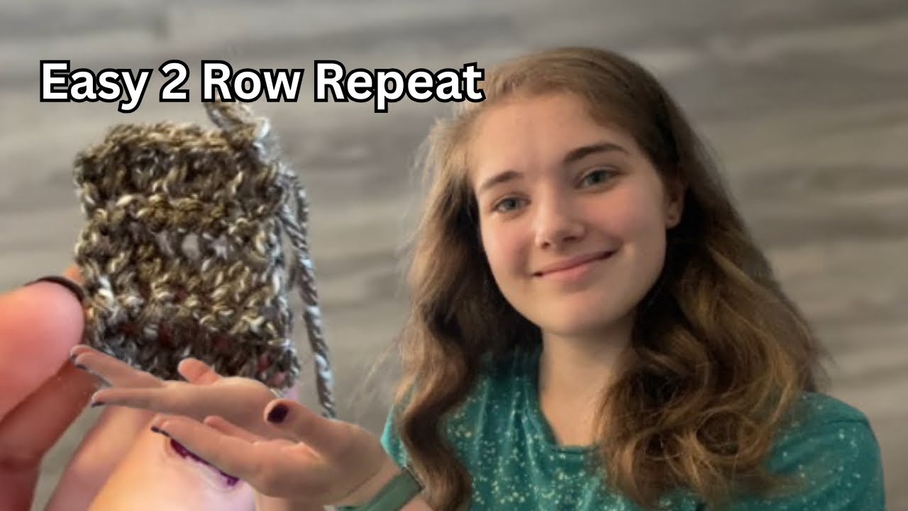 Mindless 2-Row Repeat Crochet Pattern – Perfect for Beginners! - YouTube