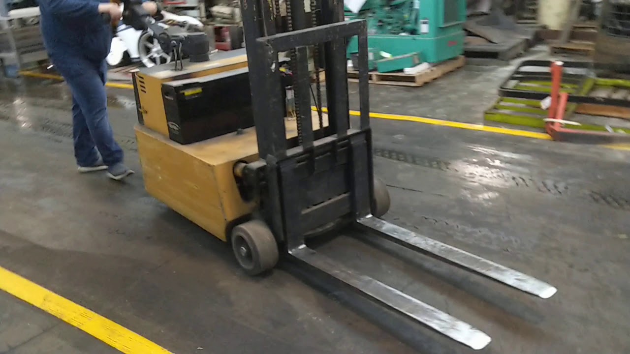 Big Joe Lift - 2000lb walk behind forklift - YouTube