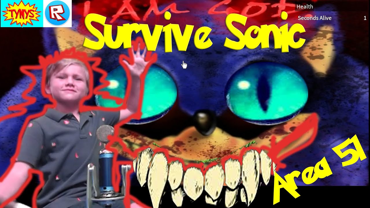 Alek Kool Kat Battles PEWDIEPIE Survive SONIC EXE In Area 51 - YouTube
