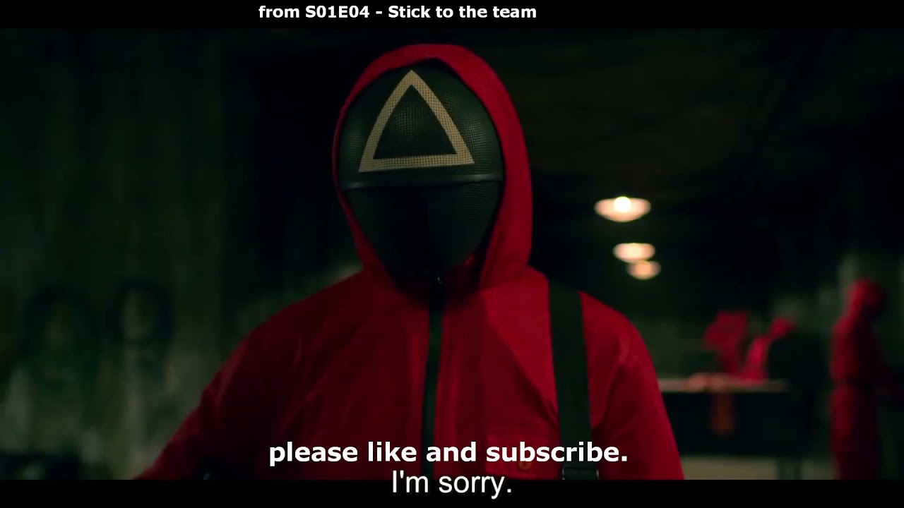 Squid Game - Guard puts on square mask (S01E04) - YouTube