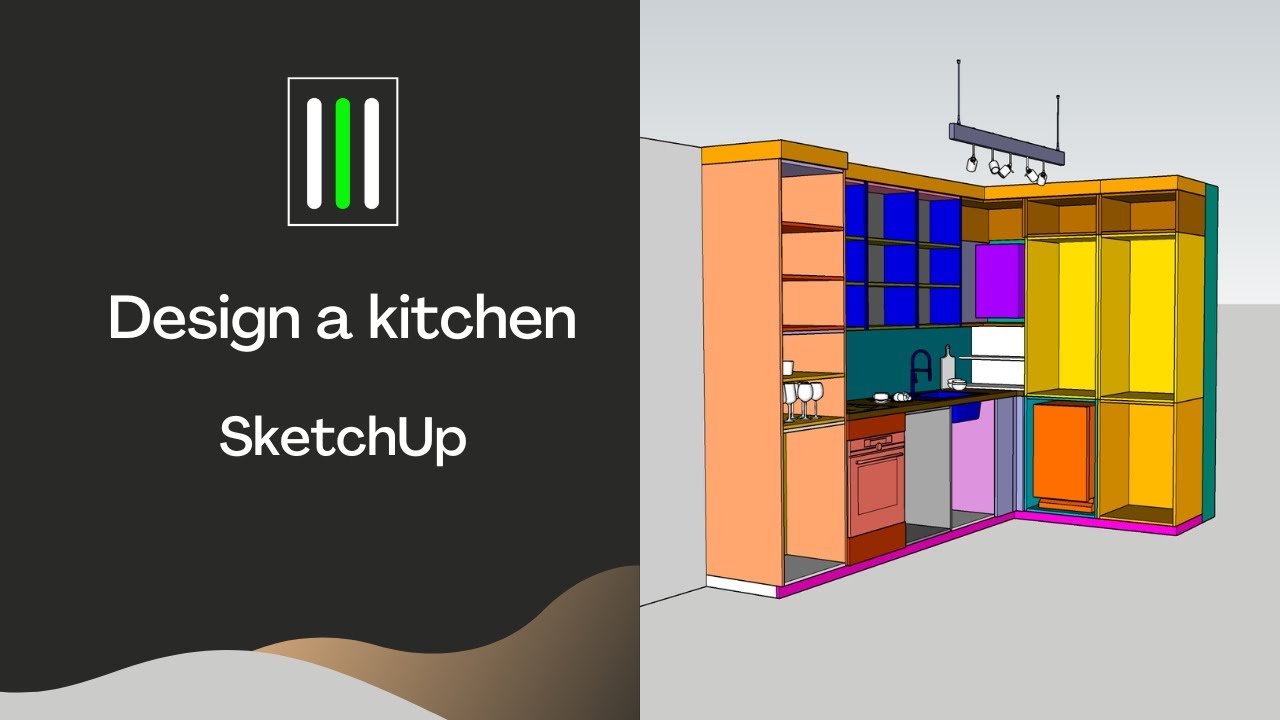 Creating a Kitchen Design from floor plan tutorial - YouTube