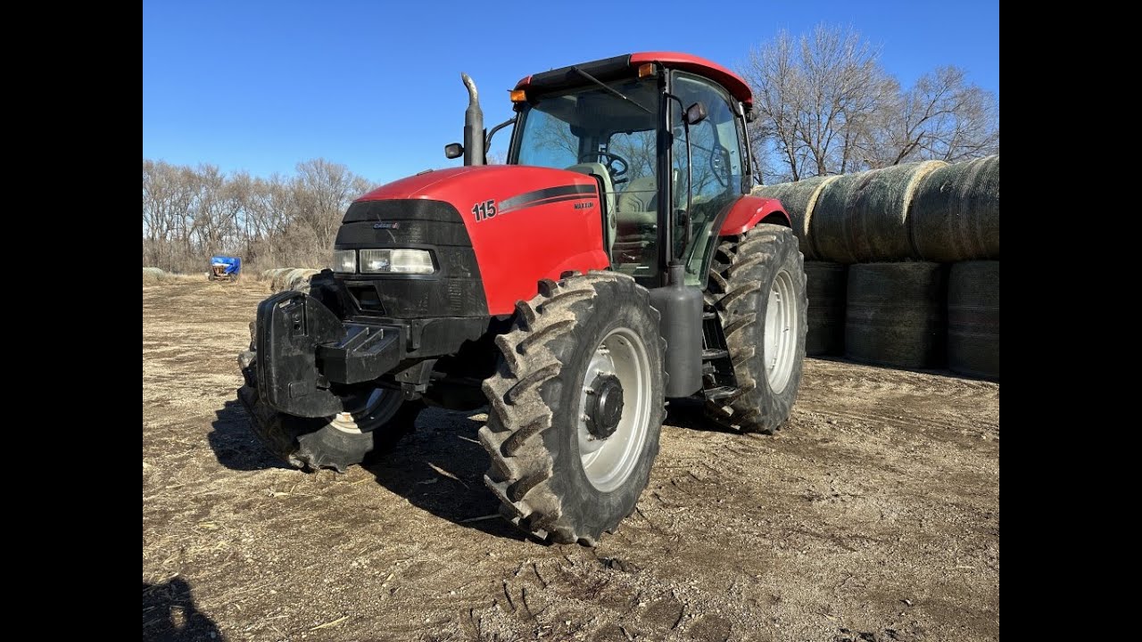 2009 Case IH 115 Maxxum MFWD Tractor – 2900 Hours, 460/85R38 Rears, 340 ...