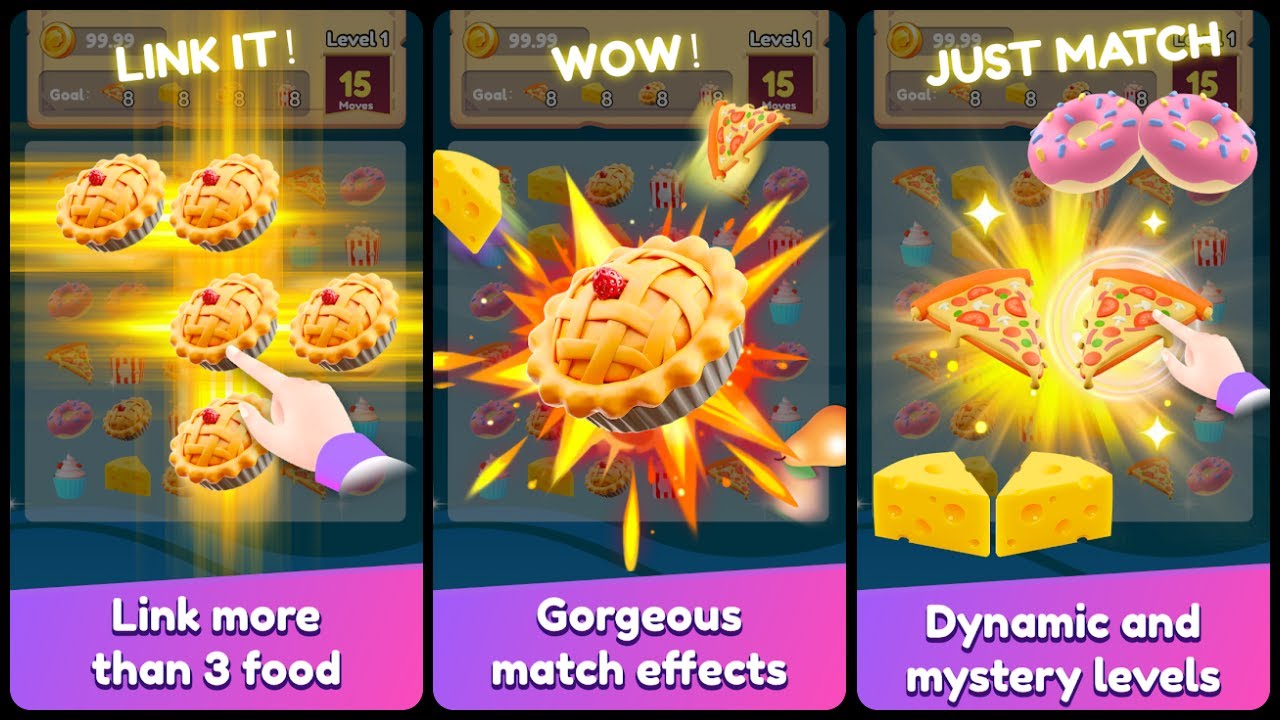 Snack Link Game All Mobile Video Gameplay - YouTube