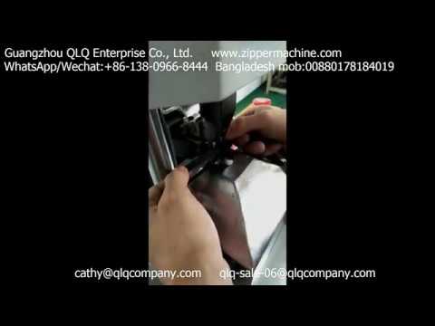 QLQ-SNUTM Semi-automatic Nylon Zipper Ultrasonic "U" Shape Top Stop ...