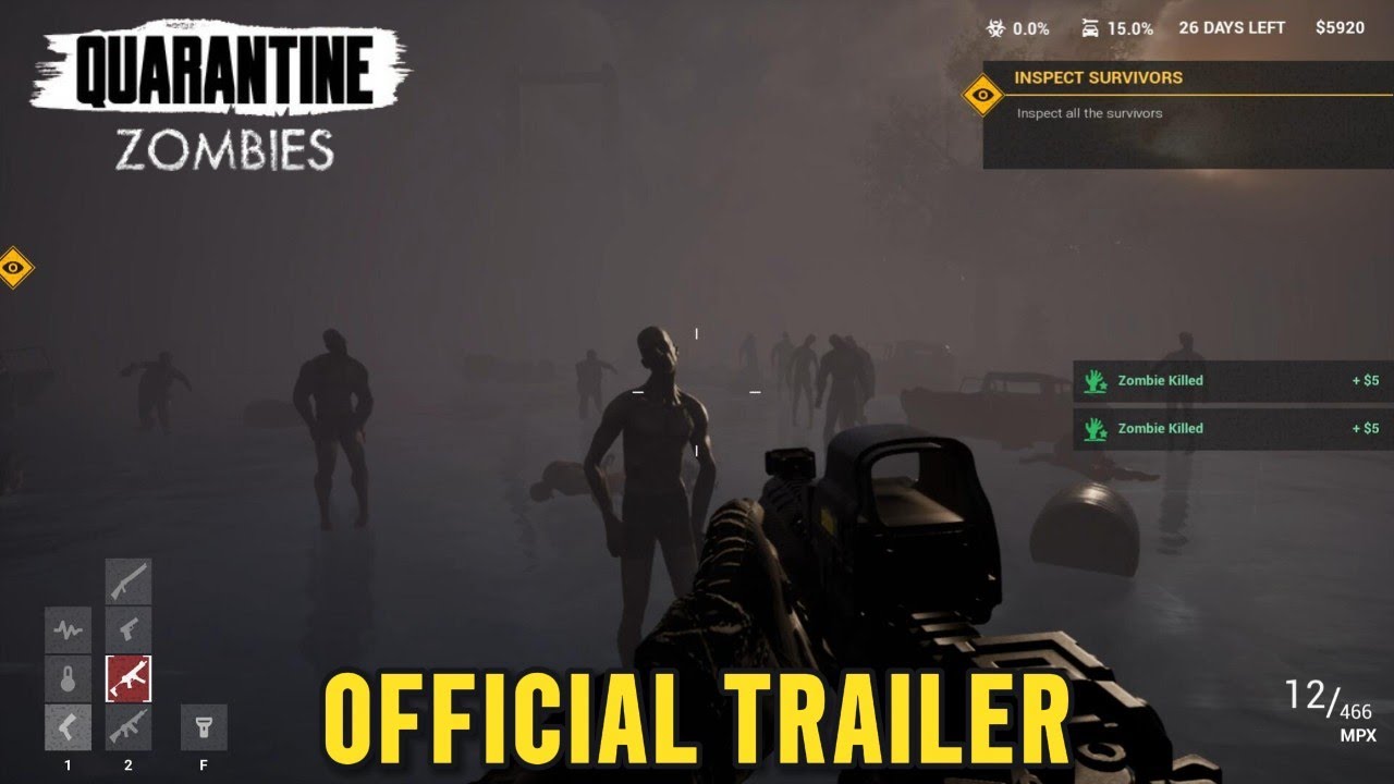 Quarantine Zombies - Official Trailer | FPS Horror Survival - YouTube