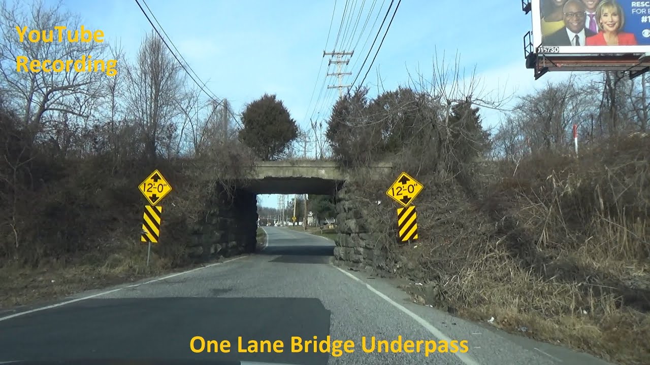 One Lane Bridge Underpass - YouTube