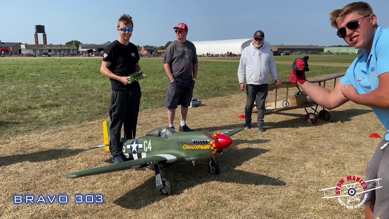 CARF Models P-51 Mustang 1:4.3 RC Scale 100" 3W 75cc Stow Maries Large ...