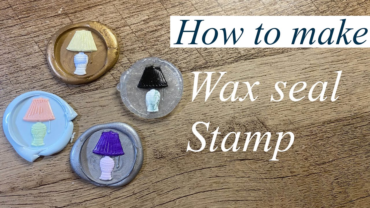 【Wax seal stamp】Lamp💡 How to make/シーリングスタンプ #sealingwax #シーリングワックス ...
