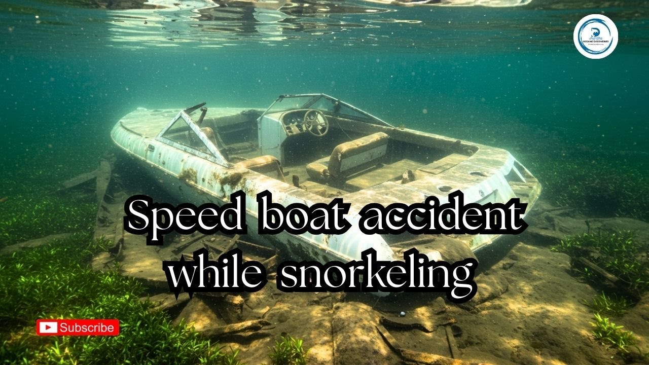 Speed boat accident while snorkeling - YouTube
