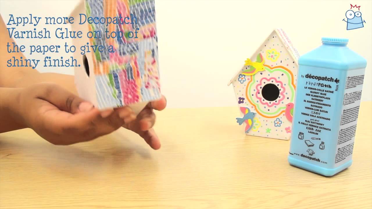 How to make a Decopatch Birdhouse 1 - YouTube
