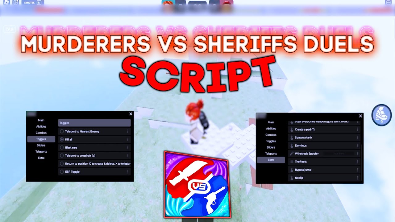 Murderers VS Sheriffs Duels Script | Kill All, Aimbot, Noclip, Bypass Jump, Abilities *OP* - YouTube