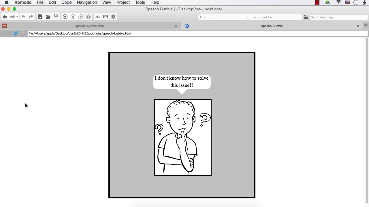 Speech Bubble using CSS Layout Techniques - YouTube