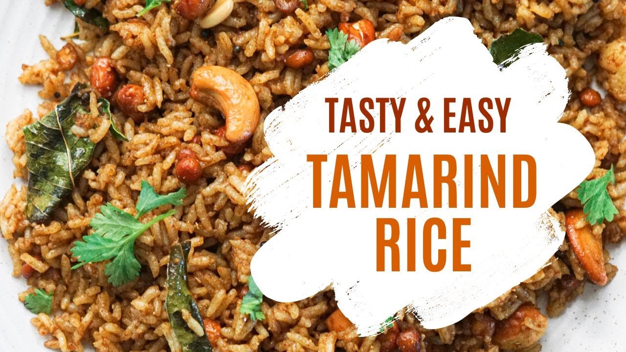 How To Cook Tamarind Rice Recipe & Homemade Puliyogare Powder | Easy ...
