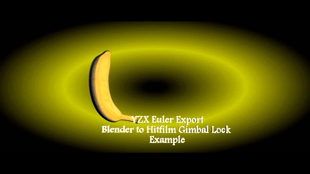 Euler gimbal lock example exporting between blender and hitfilm - YouTube