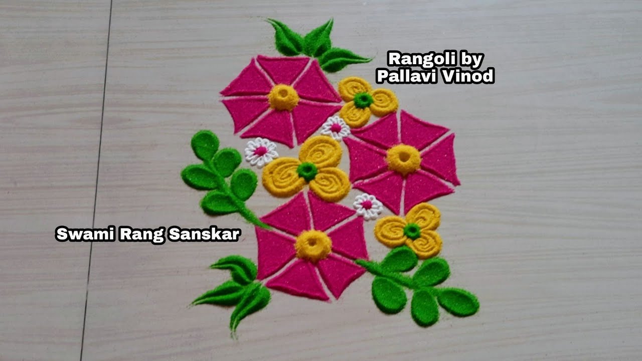 small flower rangoli | fulanchi rangoli | small flower rangoli designs ...