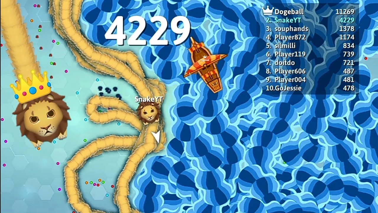 Snake. Io 🐍 TRAPPING TOP 01 BIGGEST SNAKE IN THE LOBBY! Epic Snake Io ...